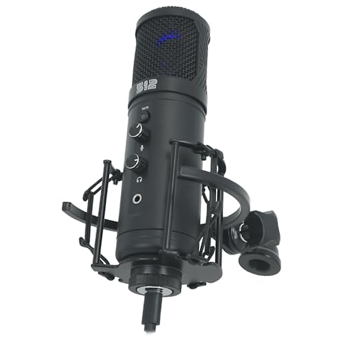 512 Audio by Warm Audio Tempest - Large Diaphragm Studio Condenser USB Microphone + Stand + Shock Mount for Recording and Streaming