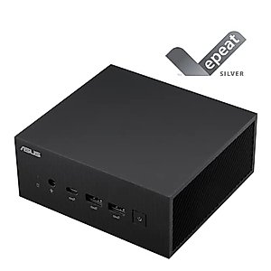 ASUS ExpertCenter PN64 Mini PC System with Intel Core i7-12700H, 16GB DDR5,M.2 PCIE G4 512GB SSD, WiFi 6E, Bluetooth, USB-C, Quad-Display, Windows 11 Pro,Black