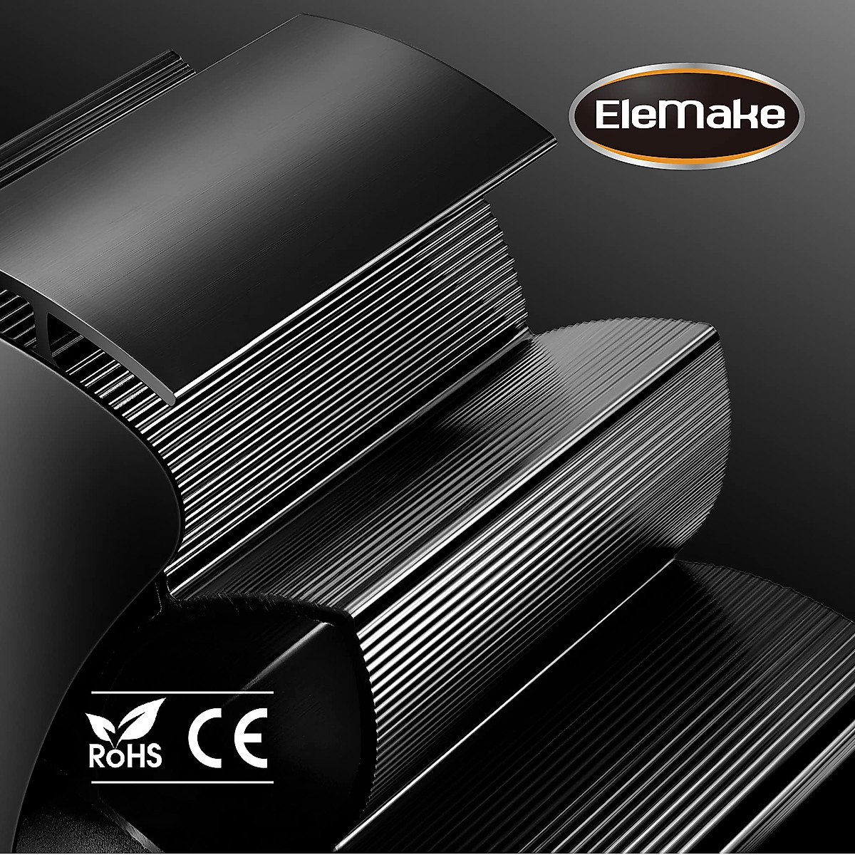 Kitvance Wood Stove Fan Heat Powered, 5 Blade Fireplace Fan, Heat Powered Stove Fan with Aviation Grade Aluminium for Wood/Log Burner/Fireplace, Wood Burning Stove Fan for Saving Fuel