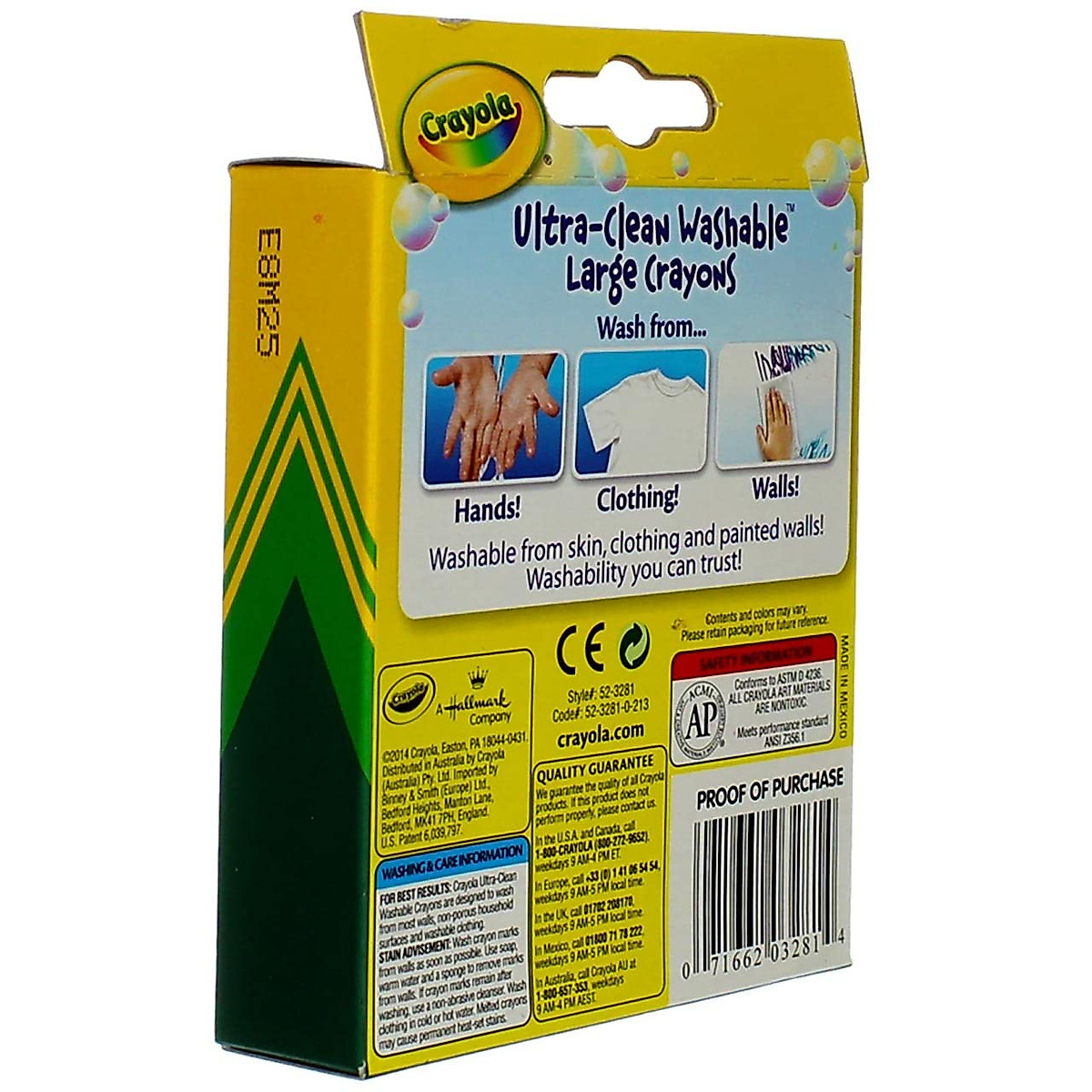 Crayola Large Washable Crayons 16 Pack - 2 Packs