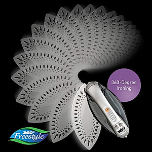 Panasonic NI-WL600 Cordless, Portable 1500W Contoured Multi-Directional Steam/Dry Iron, Stainless Steel Soleplate, Power Base and Carrying/Storage Case, Silver