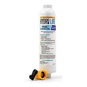 Hydro Life 52804 Pool Pre-Fill Water Filter with Calcium Blocker, White