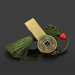 USB 2.0 USB Memory Stick, Chinese Style Thumb Drive, Jump Drive, Pen Drive for PC/laptop/PS4/External Storage Data/Digital Photo/Video Memory (32GB, Silver Ingot)