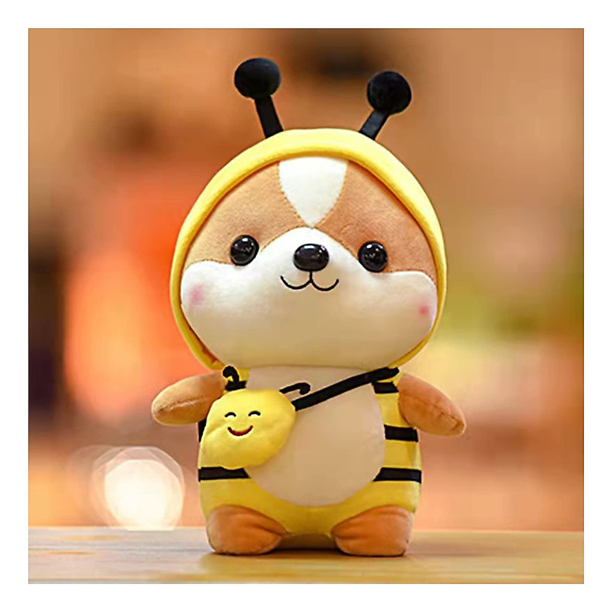 Squirrel Bee Plush Toy, Cute Plush Stuffed Animal Toy Doll, Suitable for Christmas and Birthday Gifts for Girls and Boys 10 inches (Bee)