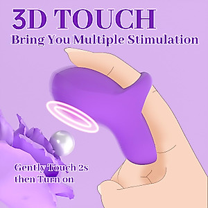 Finger Vibrator, Bullet Vibrator G-Spot Finger Vibrator, Finger Massager Masturbator Vagina Stimulator with 9 Modes, Dildo Sex Toys for Women