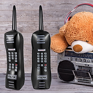 4 Pcs Inflatable Phone 80s 90s Halloween Party Decorations Retro Inflatable Mobile Phone Props for Halloween Hip Hop Theme Birthday Party Decorations Supplies, 26 Inch