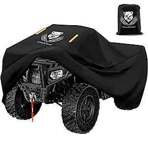 ClawsCover 95 Inch ATV Quad Covers Waterproof Outdoor Heavy Duty Fadeless 420D Oxford Cloth 4 Wheelers ATV Accessories Windproof All Weather Protection for Polaris Can am Kawasaki Honda Yamaha Suzuki