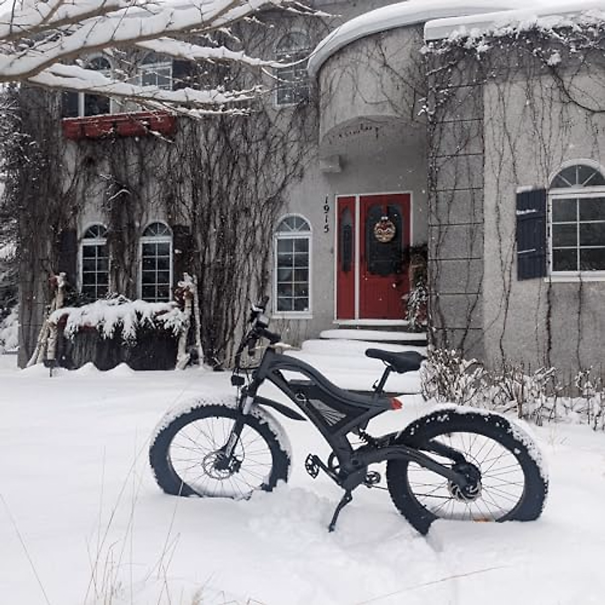 aostirmotor 1000W Peak Full Suspension 4.0" Fat Tire Electric Bikes for Adults All Terrain E-Bike 48V 15AH Removable Battery Electric Mountain Bike 28Mph Electric Beach Bicycles 29+ Miles Long Range