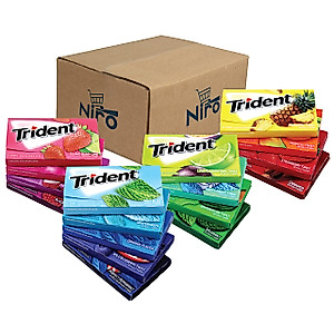 Niro Assortment | Trident Chewing Gum Sampler Gum Variety Pack | Sugar-Free | Assorted Flavor (10 Pack) Receive 10 out of the 18 flavors