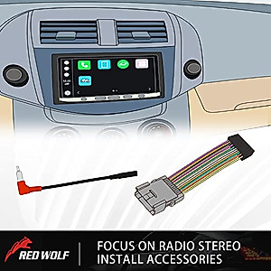 RED WOLF Factory Amplifier Bypass Wiring Harness Connector Adapter Replacement for GMC Yukon Chevy Tahoe Suburban Cadillac Escalade Hummer H2 1998-2009 for Bose AMP Wire Cable Adaptor Plug