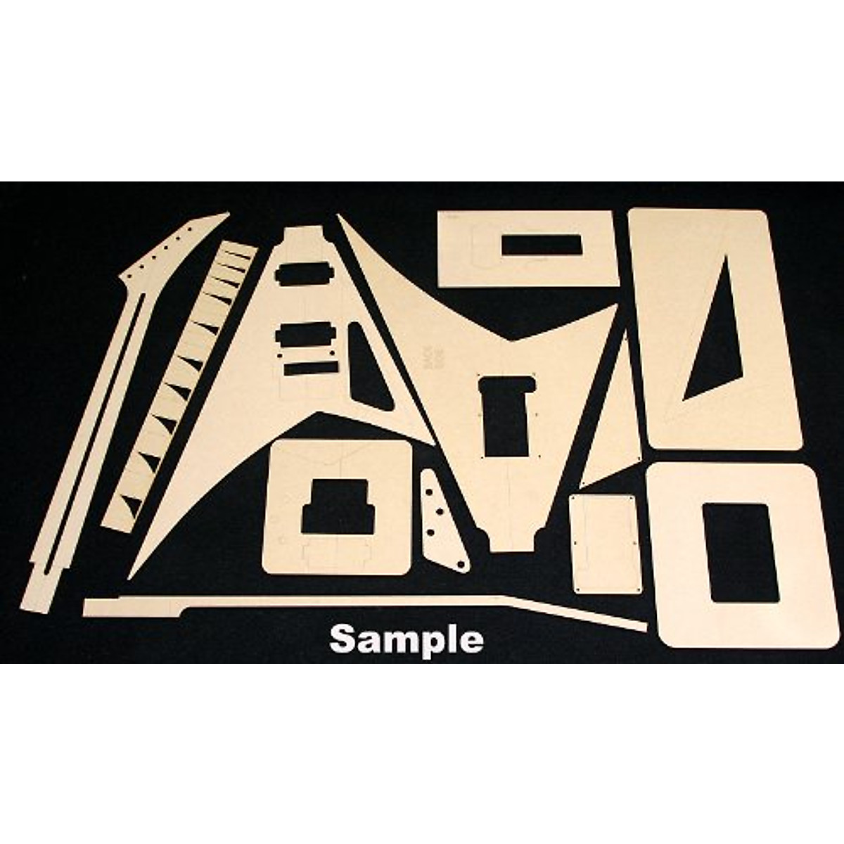 Electric Guitar Routing Template - P Bass