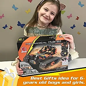 3IN1 Remote Controlled Car Kit, Stem Projects Toy Building Sets for Kids Ages 8-12, Building Toys for 8 9 10 11 12 13 Year Old Boys Girls, Gifts Ideas for 8 And Up Boy Girls - 392 Pcs