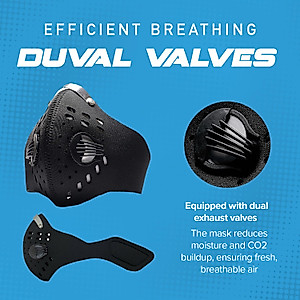 ECO-GEAR Anti Pollution Face Mask with Military Grade Protection | Anti Smoke, Exhaust Gas, Dust & Pollen