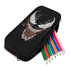 Ksspovkr Unisex Anime Backpack Set School Bookbags Gifts 3-Piece Backpacks with Lunch Box and Pencilcase for Boys and Girls,black