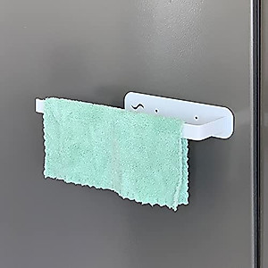 CASUN Magnetic Paper Towel Holder - Multifunctional Paper Towel Bar with Strong Magnetic Backing for Kitchen, Refrigerator,White