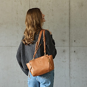 miss fong Small Diaper Bag Mini Diaper Bag, Crossbody Diaper Bags, Diaper Bag Purse, Diaper Clutch with 7 Diaper Bag Organizers,2 Insulated Pockets and Adjustable Shoulder Strap(Brown)