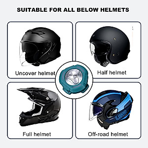 BenexBesdi Motorcycle Wireless Bone Conduction Helmet Speaker Waterproof Bluetooth Helmet Headphone with DSP Multiple Noise Reduction Microphone for Various Helmets (Green)