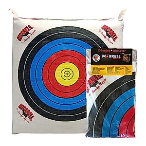 Morrell Weatherproof Supreme Range Archery Bag Target Replacement NASP Field Point Cover with 2 Shooting Sides and 4 Shooting Spots, White, Cover Only