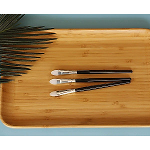 LORMAY 3 Pcs Silicone Eyeshadow and Lip Mask Makeup Brushes. Professional Tools for Applying Cream or Liquid Eye Shadows and Lip Colors