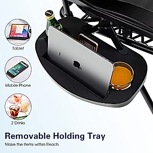 Goplus Zero Gravity Chair, Adjustable Folding Reclining Lounge Chair with Pillow and Cup Holder, Patio Lawn Recliner for Outdoor Pool Camp Yard (1, Black)