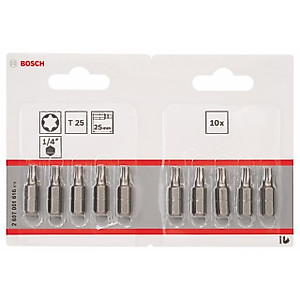 Bosch Professional 2607001616 Screwdriver bit Extra Hard, T25