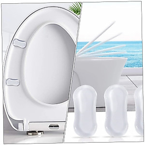 FRCOLOR 5pcs Toilet Anti-Collision Pad Toilet Bidet Bumper Bidet Toilet Bumpers Non-Skid Toilet Gaskets Self-Adhesive Toilet Gaskets Furniture Kit Seat Cushion Toilet Lid