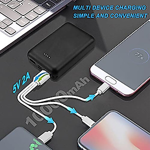 AWTOK Portable Charger Power Bank Apply for Heated Vest with USB DC Input Port, Portable Battery for Mobile Phone (5.0v 2.0A 10000mAh Power Bank)