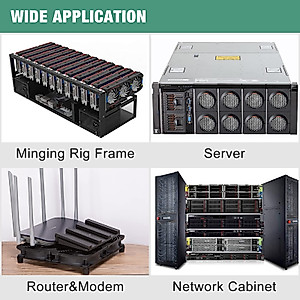 240mm 120mm x 2 5V USB Powered PC Computer Cooling Fan with AC Adapter for Router AV Cabinet Rack Server Modem TV Box DVR Amp and Entertainment Center