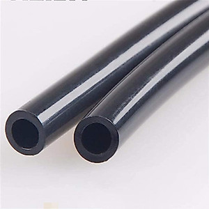 Pneumatic Air Line 1/4'' Od, 32.8FT Nylon Tubing Black Air Hose Line for Air Brake System,Air or Fluid Transfer (1/4'' OD)