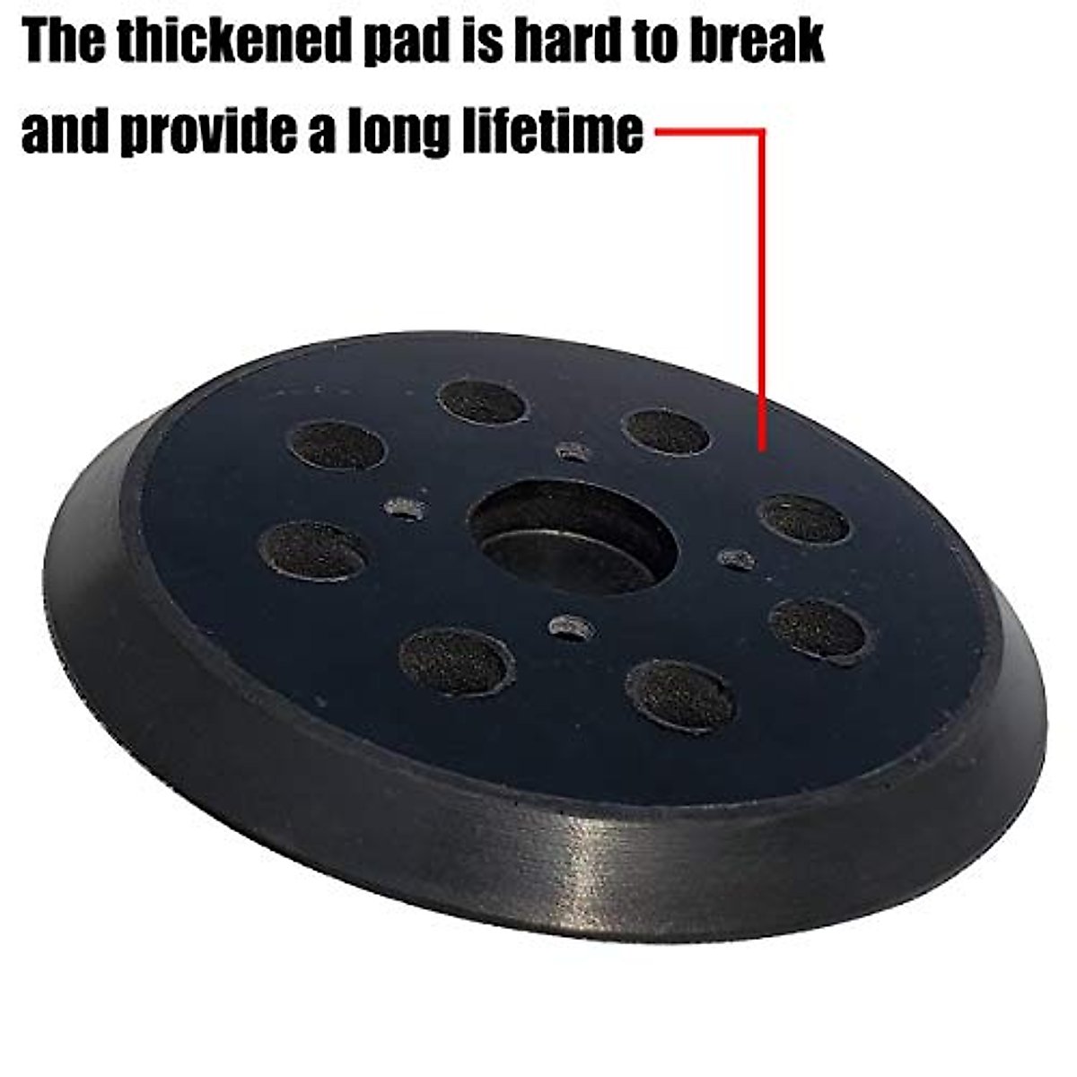 5" Hook and Loop Sander Pad for Ridgid R2600, R2601 Random Orbit Sanders - Replacement for Pad Part Number 300527002 - with Extra Hard Backing