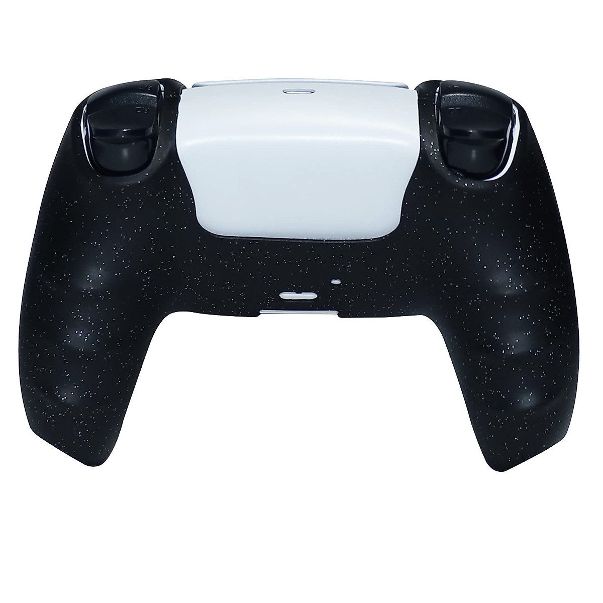 ROTOMOON Glitter Silicone Controller Skins for PS5 with 8 Thumb Grips & L2 R2 Trigger Protector, Sweat-Proof Anti-Slip Controller Cover Skin Protector Compatible with Playstation 5 Controller