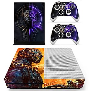 JOCHUI XB One Slim S Console Skin Set Decal Skin Vinyl Stickers for XB One S Console Controllers Panther