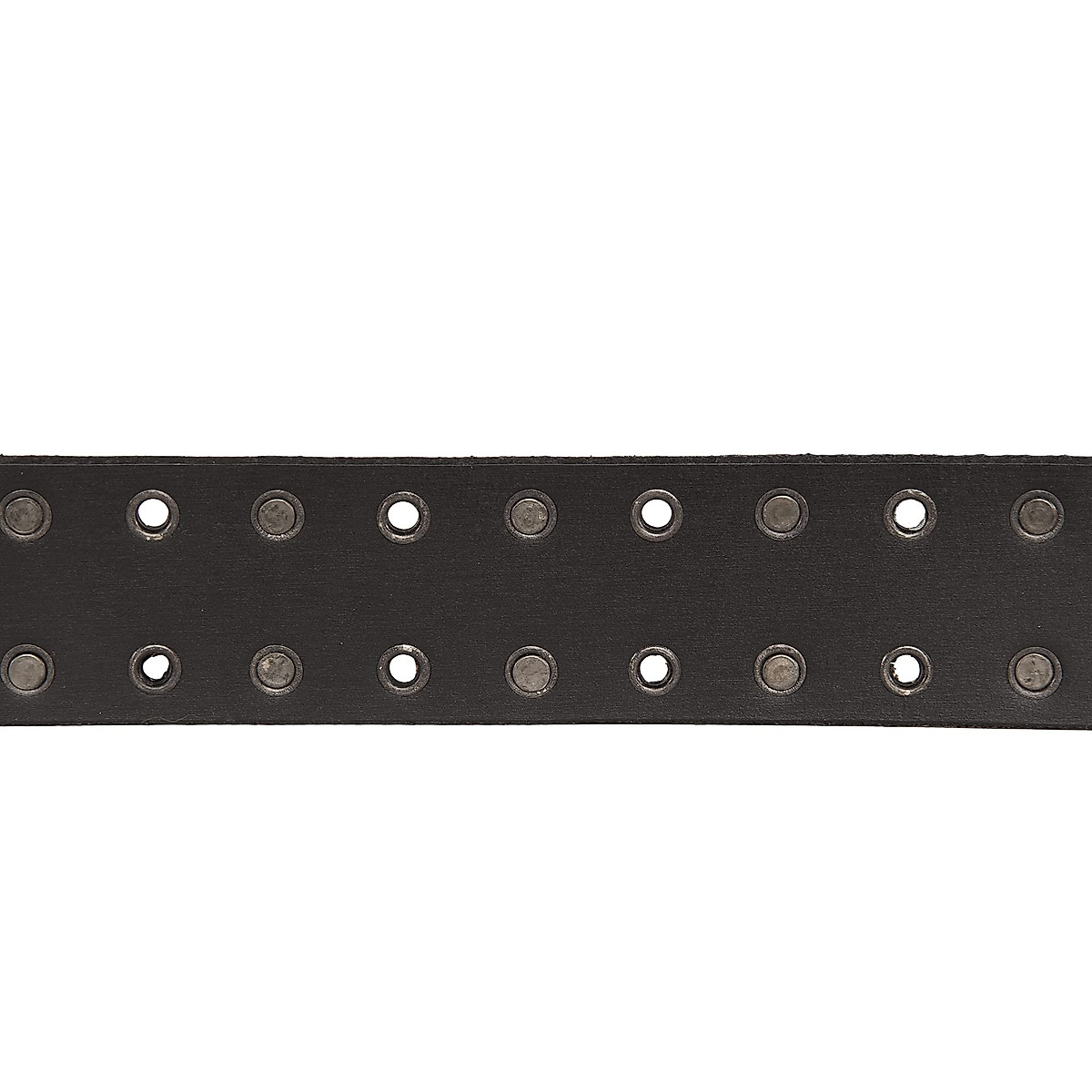 Lucky Brand Men Casual Leather Belt, Grommet and Stud-Black, 42