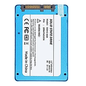 Garsentx Hsthe Sea SSD Automatic Recognition Intelligent Error Correction Blue Metal 2.5‑inch Hard Drive for Storing Data for OS X/Linux/Windows XP/Win/7/8/10 (8GB)