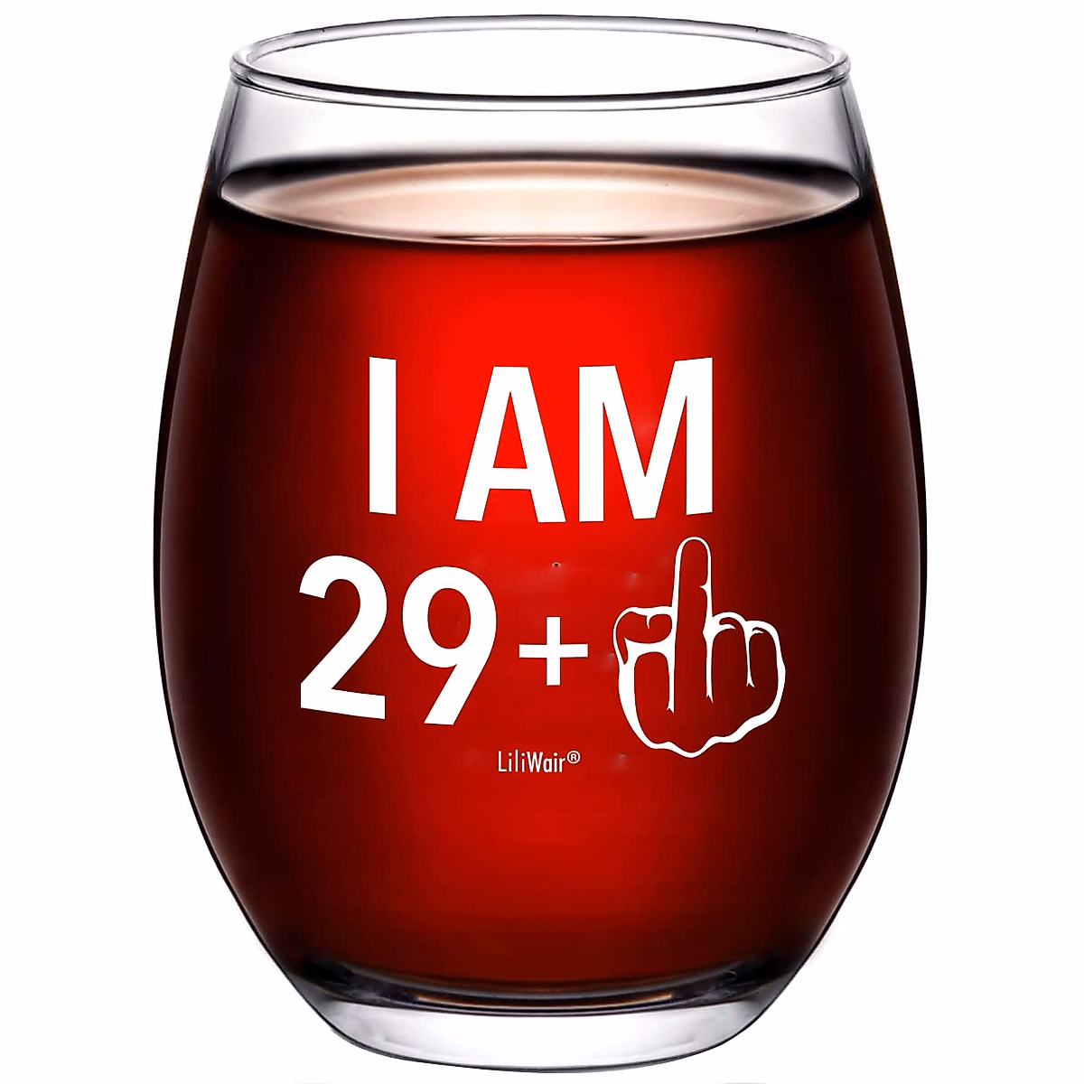 30th Birthday Gifts Wine Glass Men Women | 1994 Birthday Gift for Man Woman turning 30 | Funny 30 th Party Supplies Decorations Ideas | Thirty Year Old Bday | 30 Middle Finger Gag Wine Presents