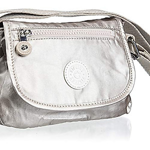 Kipling Sabian Mini Crossbody Bag-Small Cross Body Purse, Metallic Glow, 7.75"L x 5.75"H x 3.5"D