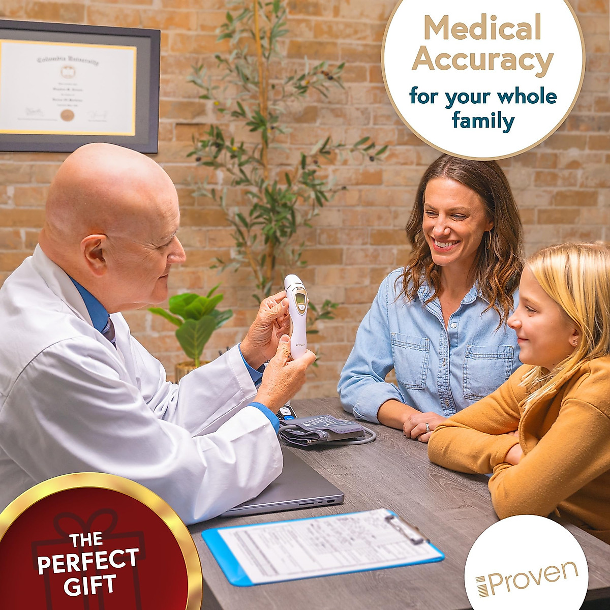 iProvèn Pro Series | Non-Touch Forehead Thermometer with Ear Function | FSA HSA Eligible | Superior Accuracy for Adults, Kids, Babies | Premium Digital Thermometer for Adults and All Ages