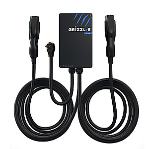 Grizzl-E Duo Level 2 Plug in EV Charger, up to 40 Amp, Two 24 feet Premium Cables (14-50 Plug)