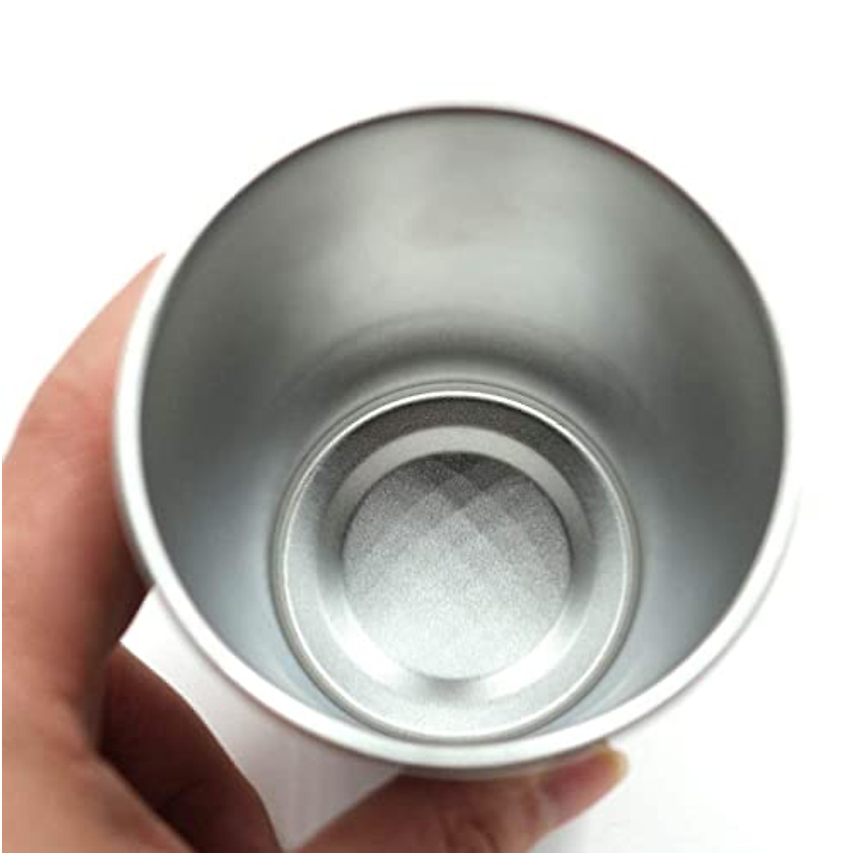 KISEER 5 Pack 16 Ounce Stainless Steel Pint Cups Shatterproof Cup Tumblers Unbreakable Metal Drinking Glasses for Bar, Home, Restaurant