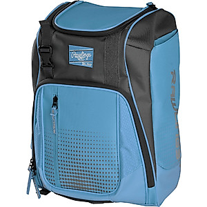 Rawlings | FRANCHISE Backpack Equipment Bag | Baseball / Softball | Columbia Blue