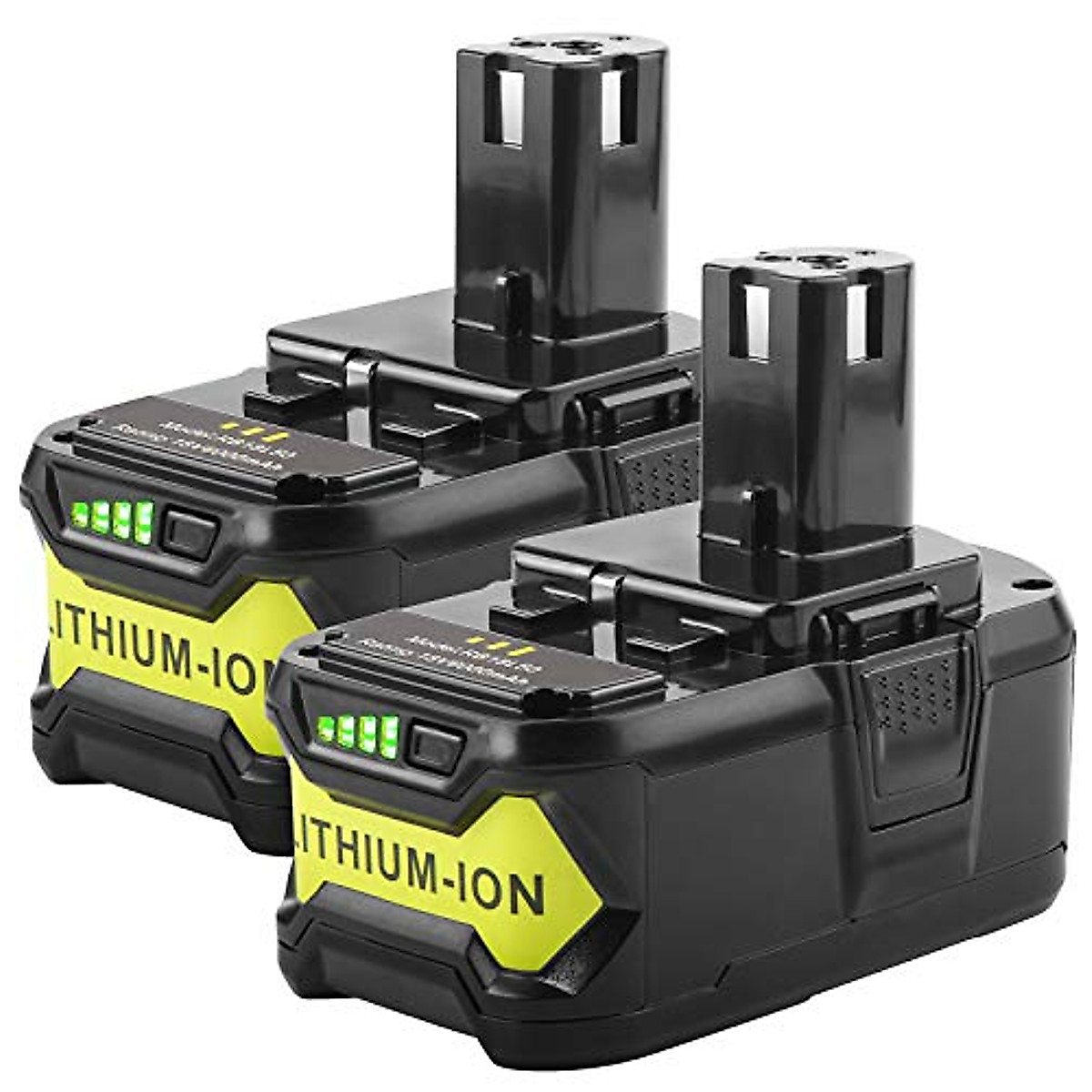 Upgrade 18V 6.0Ah P108 Battery Replacement for Ryobi 18 Volt Battery Lithium P102 P103 P104 P105 P107 P109 P122 Ryobi ONE+ Cordless Drill Tool (2Pack)