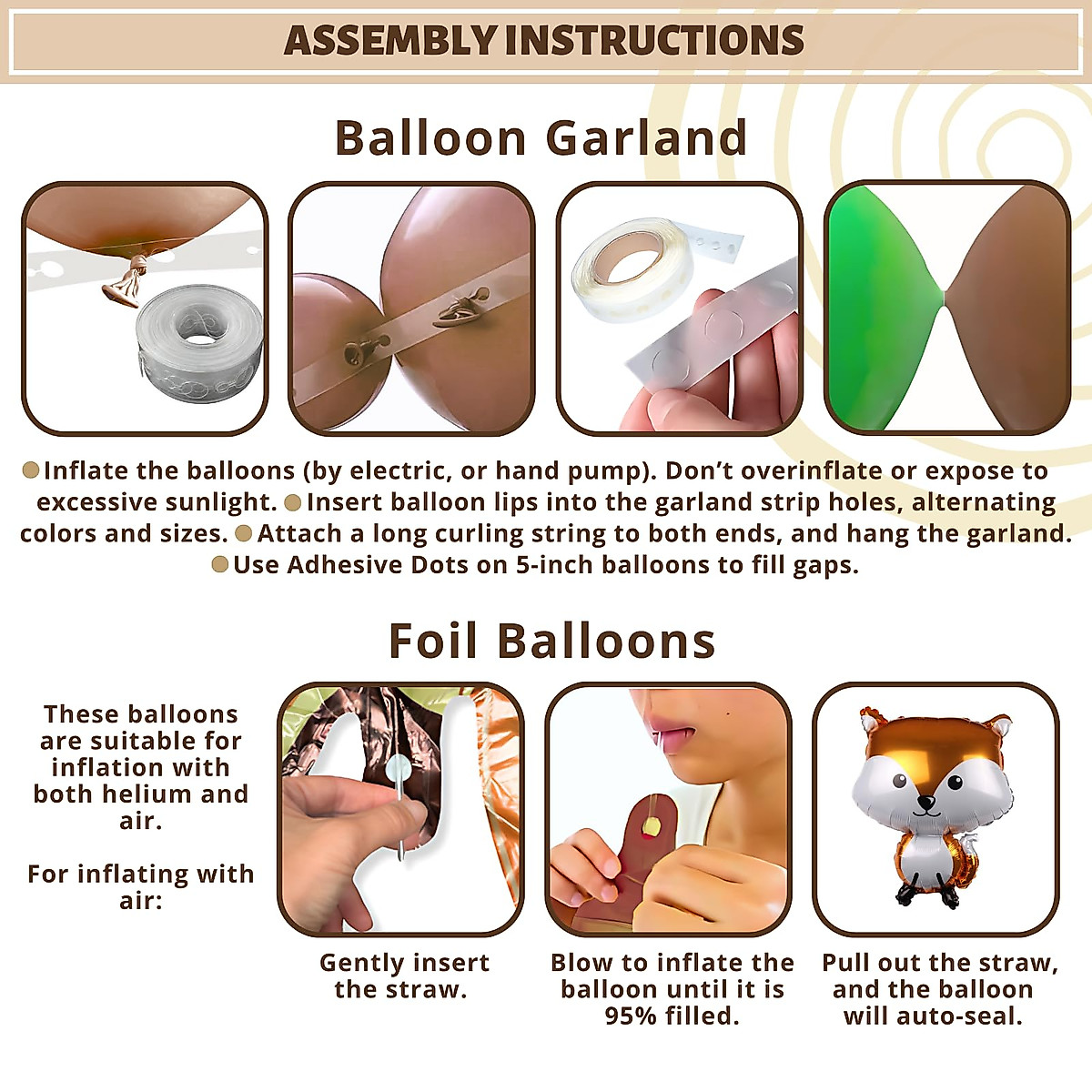 156 pc Woodland Baby Shower Decorations for Boy Kit - Includes Woodland Balloon Arch with Baby Boxes with Letters for Baby Shower, Oh Baby Banner, Animal Balloons, Woodland Creatures Cutouts, Leaf Vines, Table Signs and More - Ideal for Woodland Theme Bab