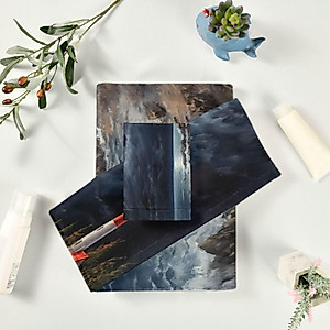 Flradish Lighthouse4 Towels 3 Pack Bath Towels for Bathroom Set Soft Cotton Highly Absorbent Lightweight & Quickdry Towel Set 1 Bath Towel,1 Hand Towel,1 Washclothe