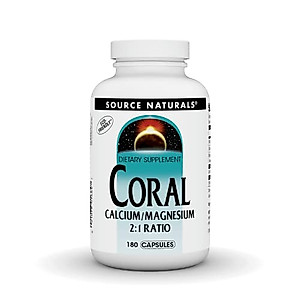 Source Naturals Coral Calcium/Magnesium 2:1 Ratio - 180 Capsules