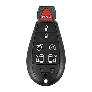 X AUTOHAUX Replacement Keyless Entry Remote Car Key Fob M3N5WY783X 433Mhz for Dodge Grand Caravan for Chrysler Town and Country 7 Buttons with Door Key