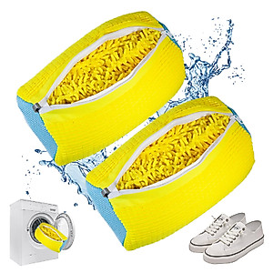 Shoe Washing Machine Bag, 2 Pcs 2024 New Laundry Shoe Bags for Washer and Dryer, Reusable Shoe Washing Bags for All Shoe Types and Sizes