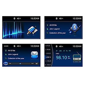 Audio Systems Marine Gauge Receiver - Weatherproof, 4-inch Display Screen, Built-in Amplifier, Bluetooth, Digital Media MP3 Player, No CD Player, USB Port, AM/FM Radio