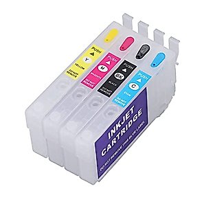 FTVOGUE Ink Cartridge PP BK C M Y 4 Colors Printing Accessory Part (T802 Without Chip)