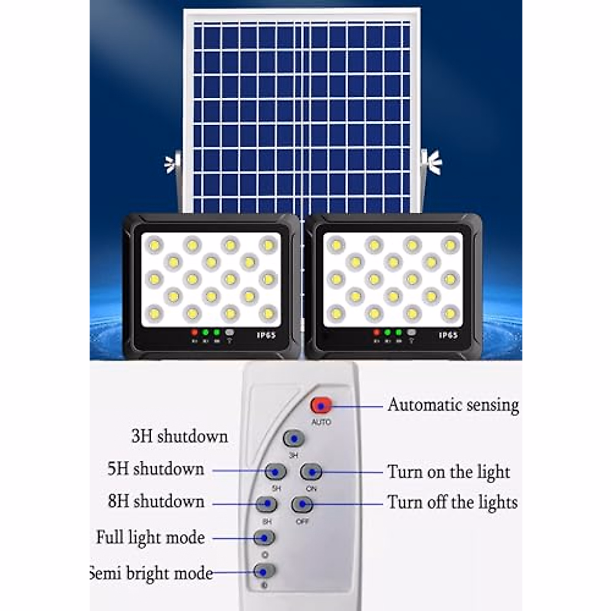 ZXXHNNAIH Solar Street Light IP65 Waterproof Solar Parking Lot Lights,with 19.6ft Cable,Motion Sensor Dusk to Dawn Easy-to-Install for Barn Yard