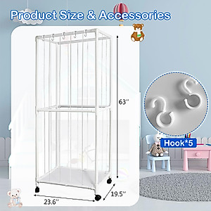 XMBecc Stuffed Animal Storage Zoo Stuffed Animal Holder Space Save Vertical Stuffed Animals Storage PVC with Elastic Band and Net for Playroom Birthday Gift for Bedroom Nursery